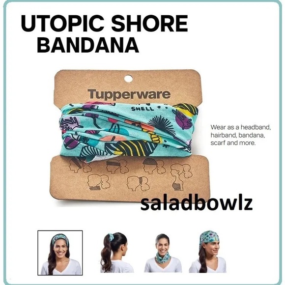 Tupperware | Accessories | Nwt Tupperware Hairwrapbandana | Poshmark